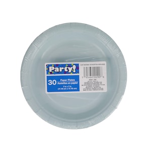 View Round Paper Plates - Light