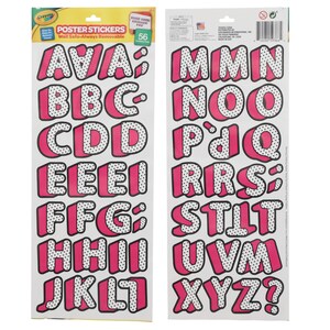 View Crayola Removable Alphabet Sticker Sheets,