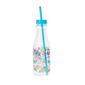 View Summer-Themed Reusable Plastic Water Bottle