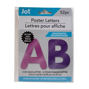 View Jot Die-Cut Poster Letters, 2.5