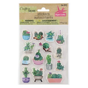 Crafter's Square Iridescent Pop-up Stickers, 5.5x4.5 in. | Dollar Tree