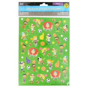 View Jot Glitter Stickers, 50-ct. Packs