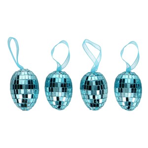 View Mirrored Disco Easter Egg Ornaments,