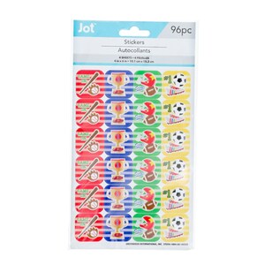 View Jot Sport-Themed Reward Sticker Sheets,
