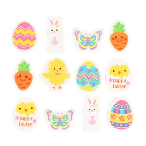 Seasonal Collection Easter Erasers, Assorted Designs, 12-pc Pack ...