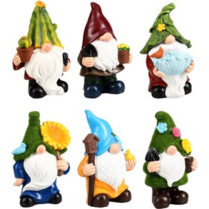 View Fanciful Hand-Painted Garden Gnomes