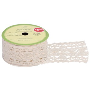 View Floral Garden Lace Ribbon, 3.28-ft.