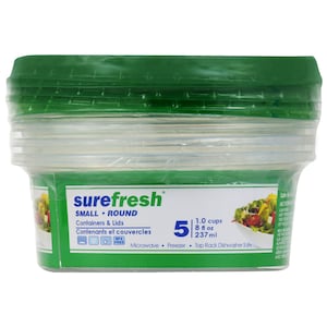 View Surefresh Small Round Storage Containers