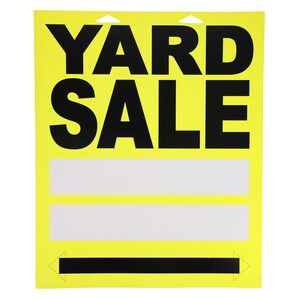 View Large Bright Garage Sale Signs,