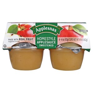 Applesnax Homestyle Applesauce, 4-ct. Packs | Dollar Tree