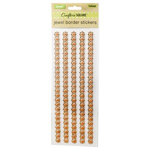 Bulk Crafter's Square Jewel Border Stickers, 12.75x4.25 in. | Dollar Tree
