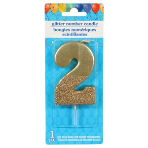 View Silver and Gold Glitter Number