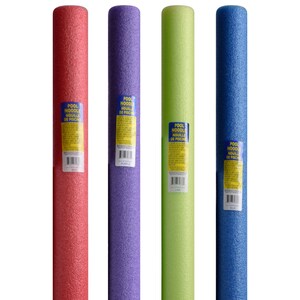View Brightly Colored Foam Pool Noodles,