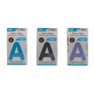 View Jot Printed Double-Sided Poster Letters,