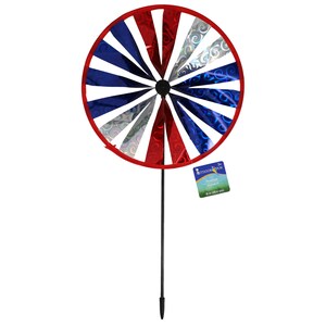 View Outdoor Fun Patriotic Garden Pinwheels,