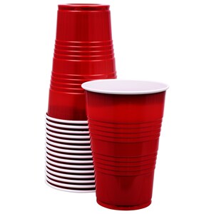 View Red Plastic Party Cups, 16