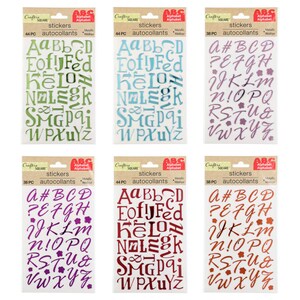 View Crafter's Square Puffy Foil Alphabet