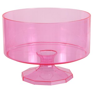 View Light Pink Round Plastic Trifles,