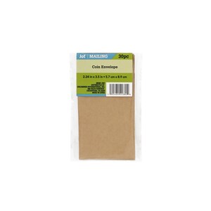 View Jot Brown Paper Coin Envelopes