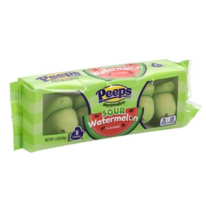 View Peeps Sour Watermelon Flavored Marshmallows,