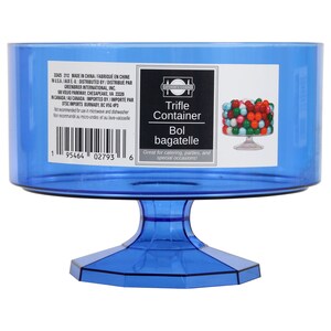 View Blue Plastic Trifle Container, 1