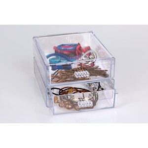 View Essentials Clear Plastic Desktop Organizer