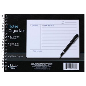View iScholar Spiral-Bound Notes Organizers, 80-pg.