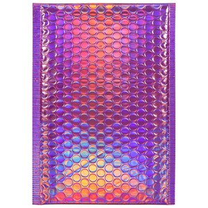 View Iridescent Padded Bubble Mailers, 10.75x7.125-in.