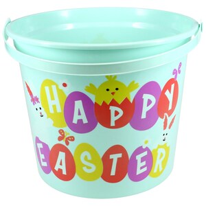 View Colorful Large Easter Bucket, Assorted