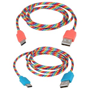 View E-Circuit Rainbow Fabric USB-C Charging