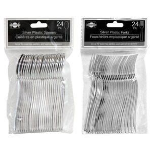 View Caterer's Corner Disposable Plastic Silver