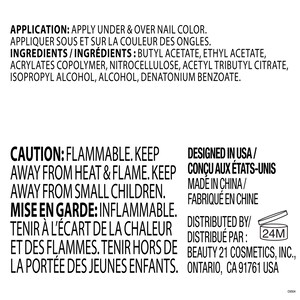 L.A. Colors Base/Top Coat, 0.37 oz. | Dollar Tree