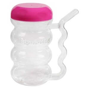 View Sip-A-Mug Clear Plastic Sipper Mugs
