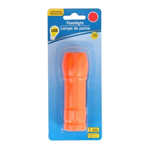 View LED Rubber Grip Flashlights, 3.875x1.25