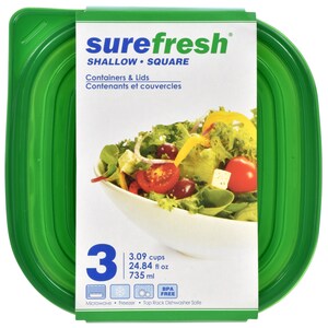 View Surefresh Shallow Square Storage Containers