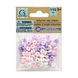View Crafters Square Polymer Clay Beads,