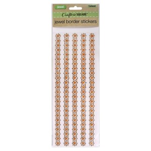 Bulk Crafter's Square Jewel Border Stickers, 12.75x4.25 in. | Dollar Tree