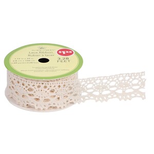 View Floral Garden Lace Ribbon, 3.28-ft.