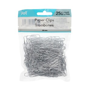 View Jot Silver Metal Paper Clips