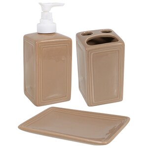 View Solid Color Bathroom Accessories