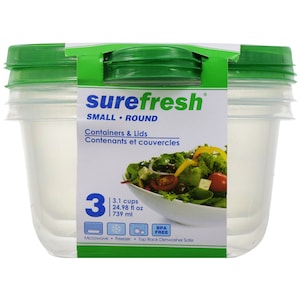 View Surefresh Small Round Storage Containers