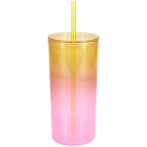 View Ombre Tumblers with Straws, 21