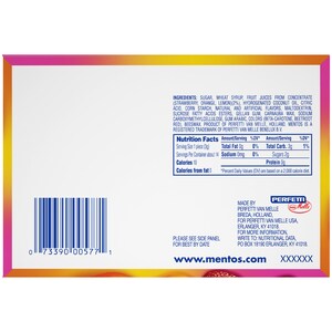 View Mentos Fruit Flavored Chewy Candy,