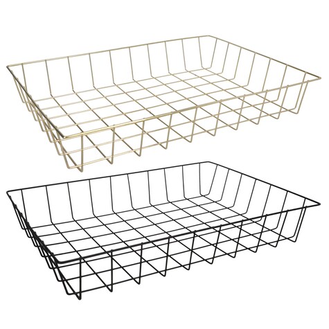 View Essentials Wire Storage Basket Tray,