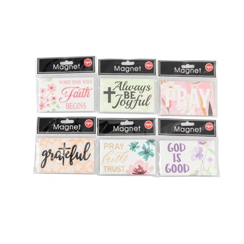 View Spiritual Ceramic Refrigerator Magnets, 3.875x2.5-in.