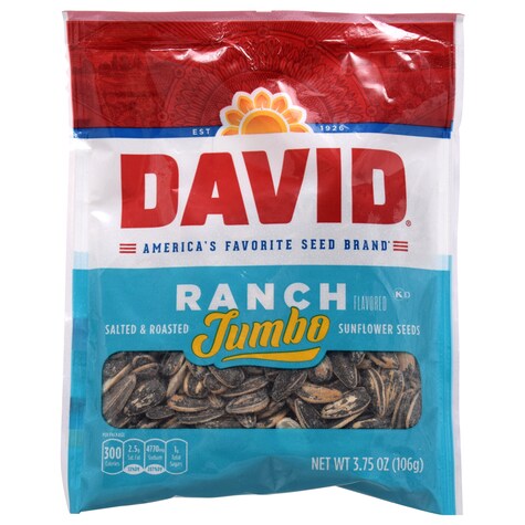 View DAVID Jumbo Sunflower Seeds, Ranch