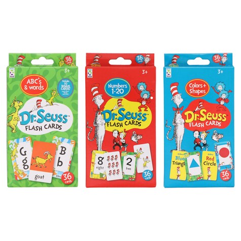 Dr. Seuss Flashcards, Assorted Learning Cards, 36-pc Pack. | Dollar Tree