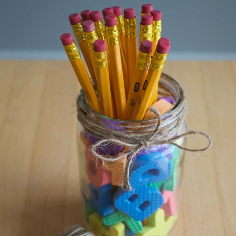 Alphabet Pencil Jar | Dollar Tree