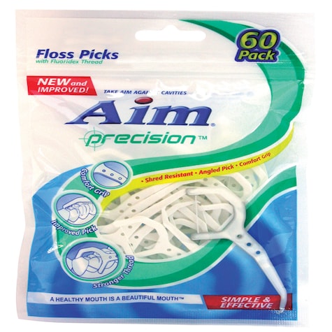 View Aim Precision Plastic Floss Picks,
