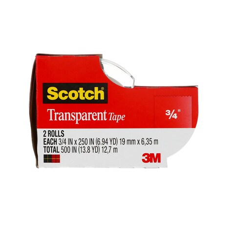 View Scotch Transparent Tape Rolls, 2-ct.